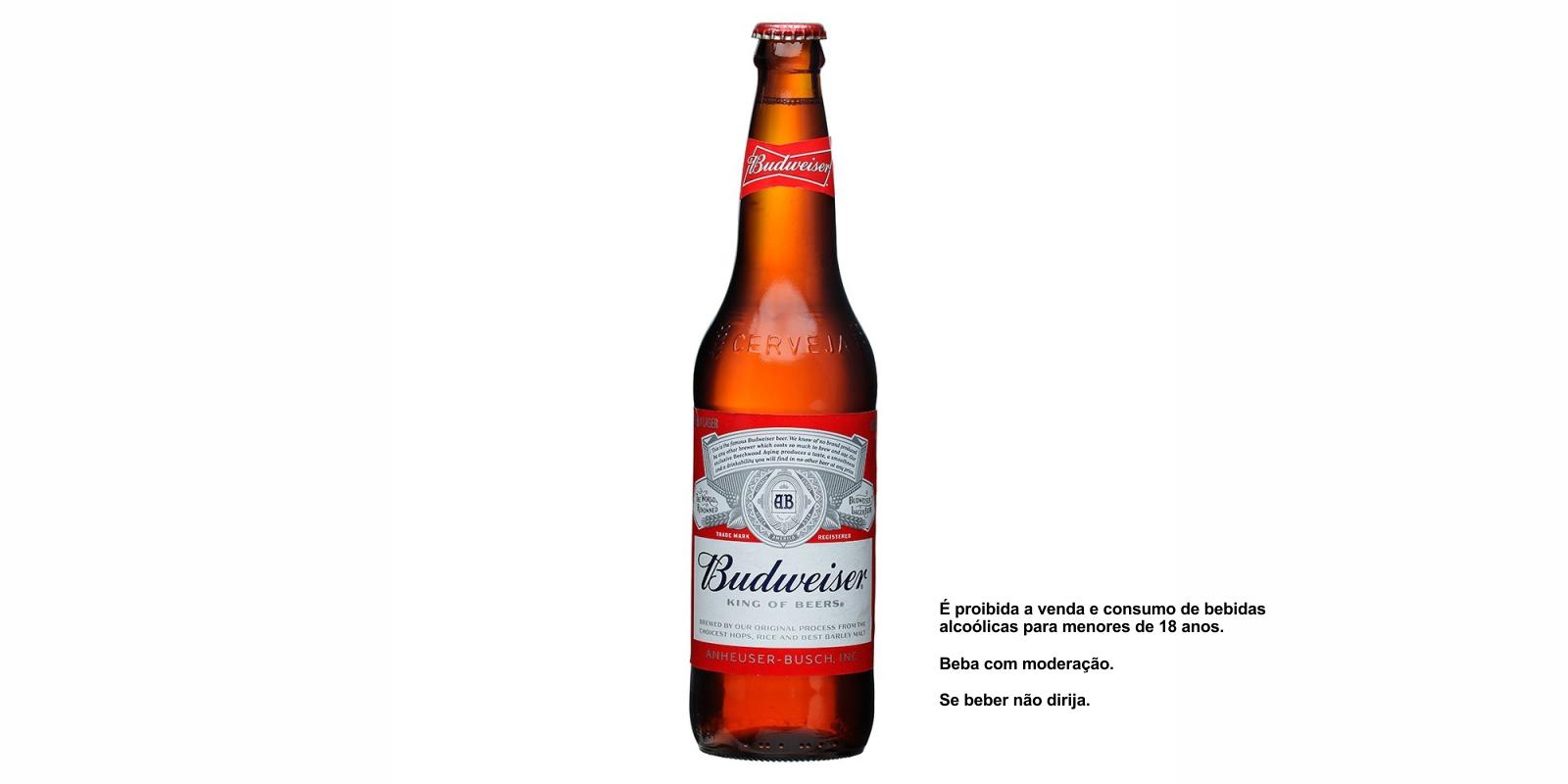 Cerveja Budweiser 600ml - Paolla Restaurante