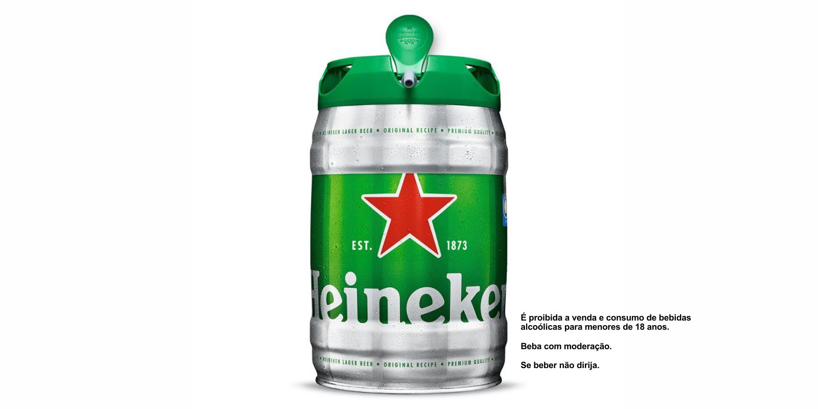 Cerveja Heineken Barril 5L - Paolla Restaurante